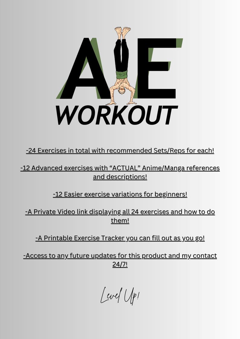 Zoro Training Routine 1.0 anime Workout - Etsy