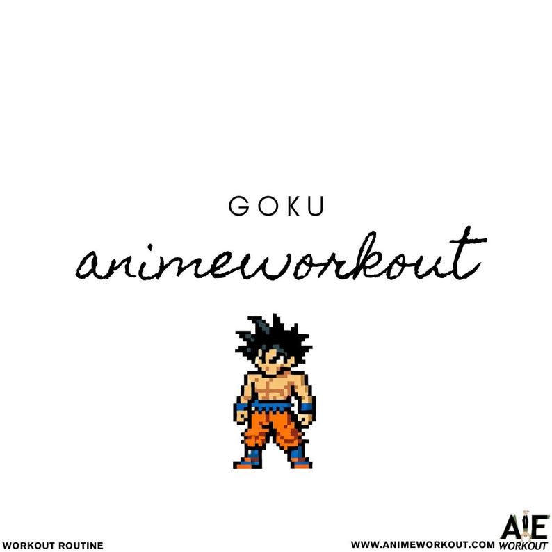 Goku Training Routine 1.0 (anime Workout) - Etsy