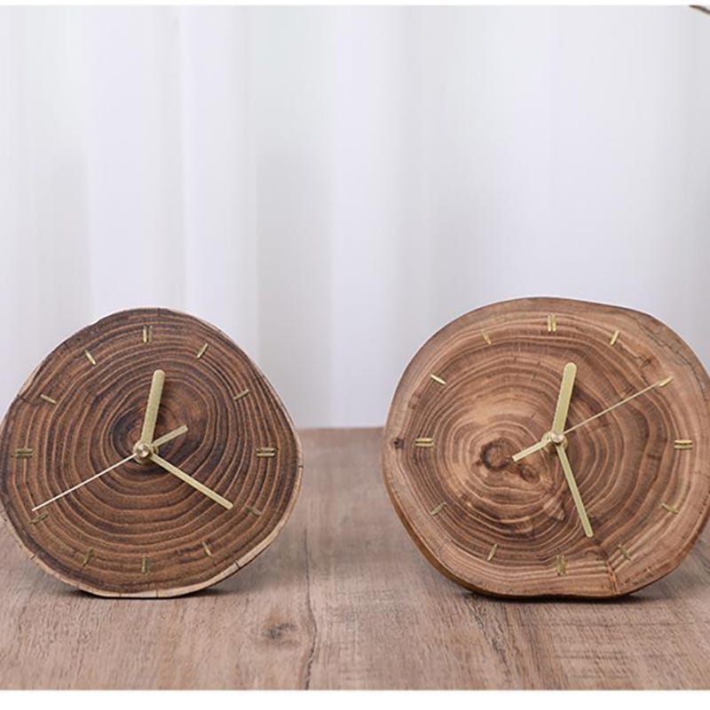 Natural Wood Clock - Etsy