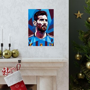 Lionel Messi Poster Print, Soccer Matte Vertical Posters, Argentina ...