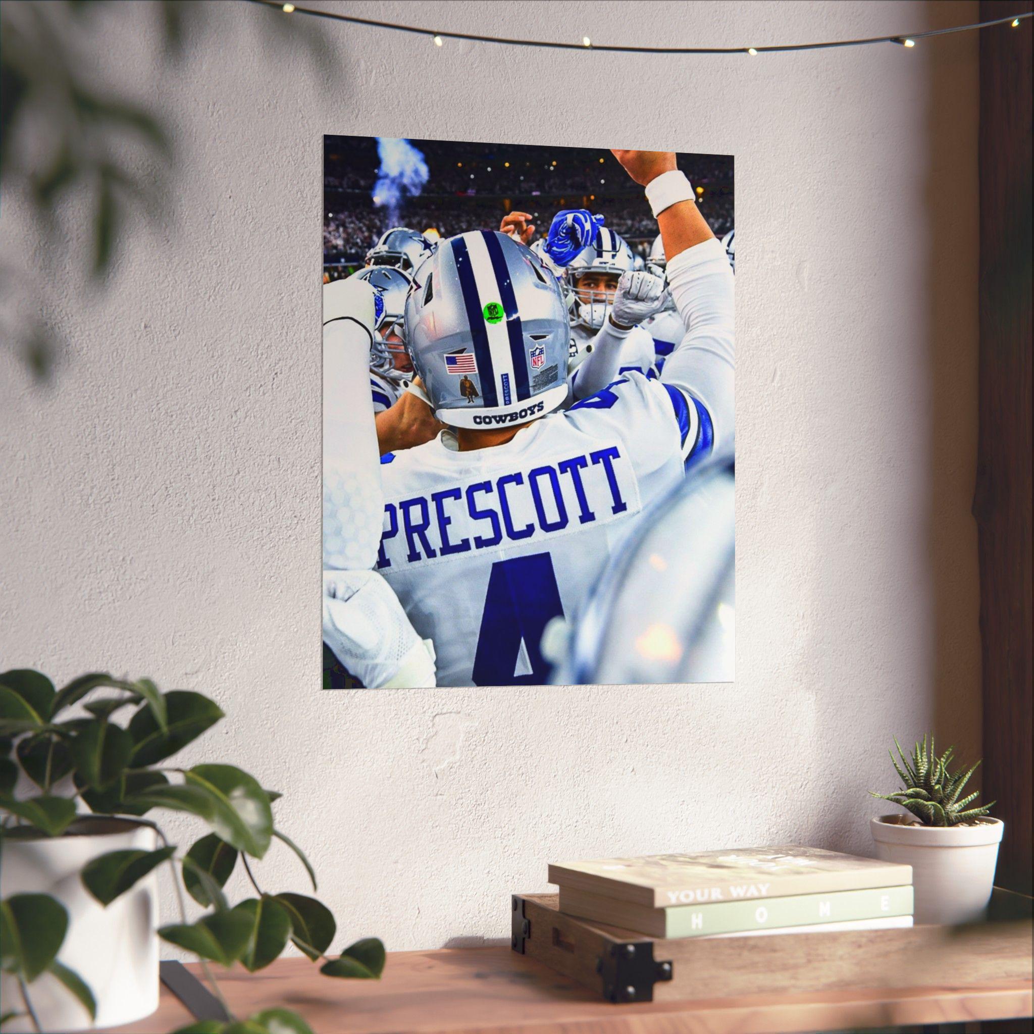 Dak Prescott Poster, Dallas Cowboys Vertical Matte Print - Etsy