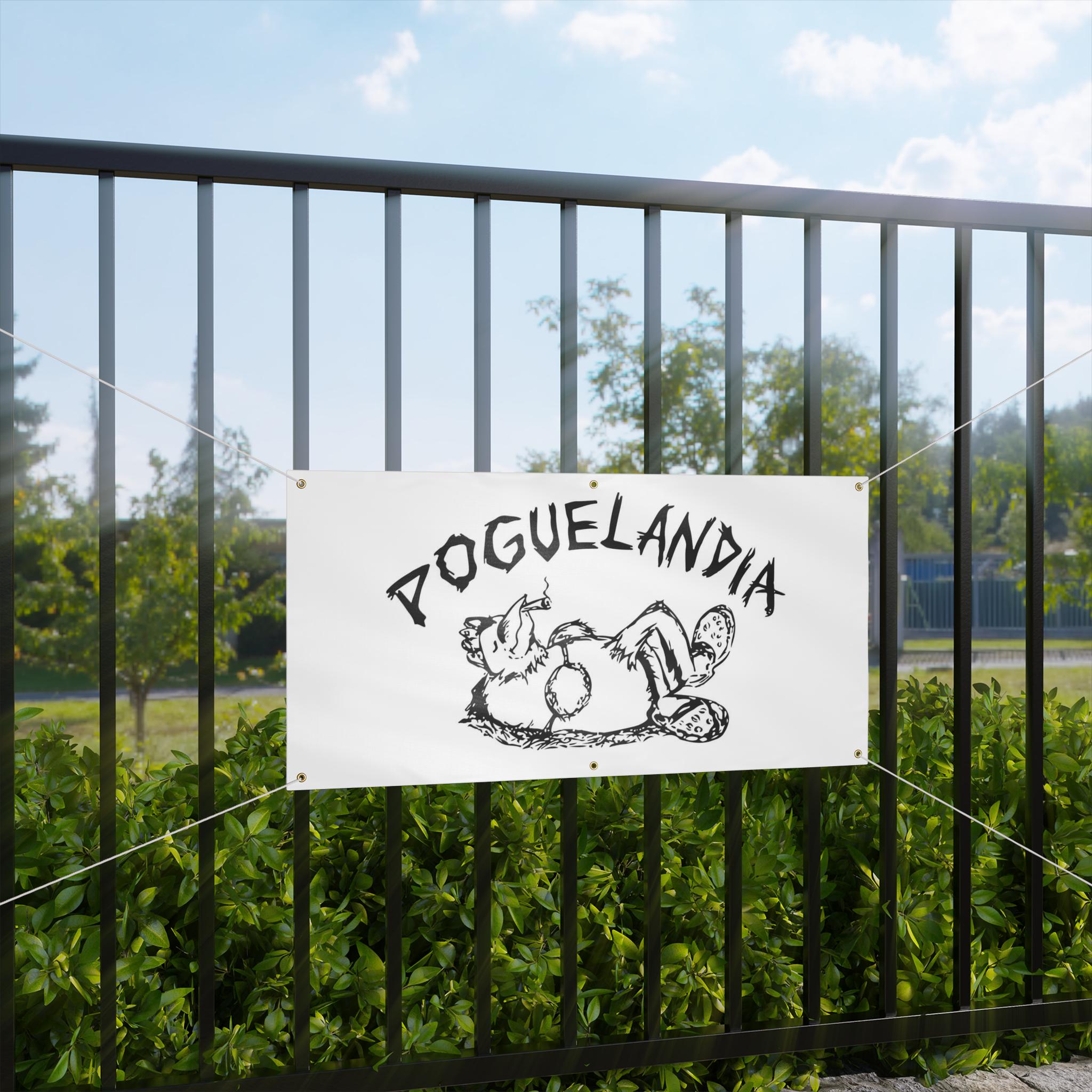 Outer Banks Poguelandia Banner for Dorm Room OBX, Matte Wall Art ...