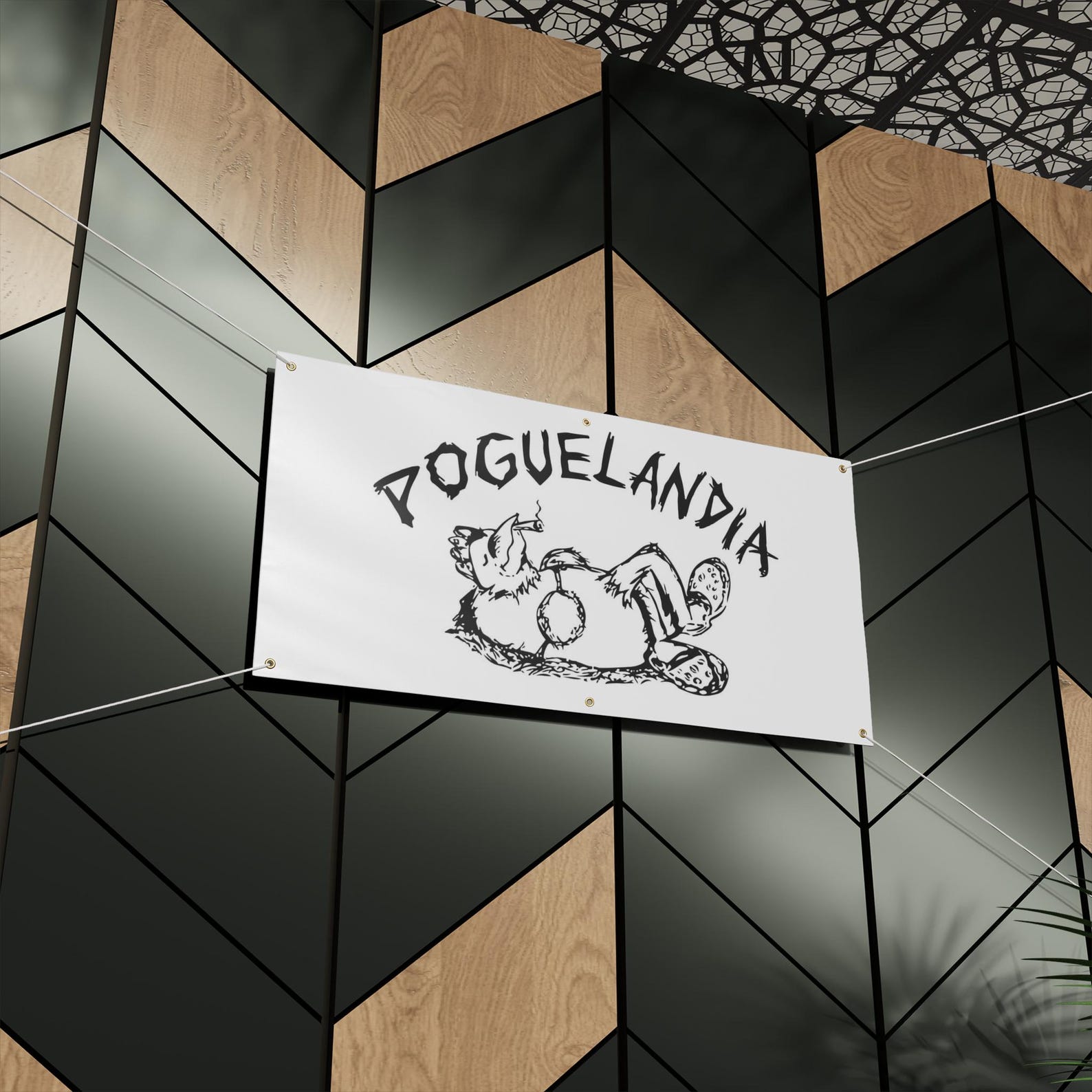 Outer Banks Poguelandia Banner for Dorm Room OBX, Matte Wall Art ...