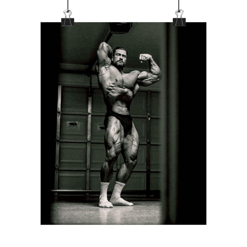 Cbum Chris Bumstead Posing Matte Vertical Poster for Dorm, Workout, Gym ...