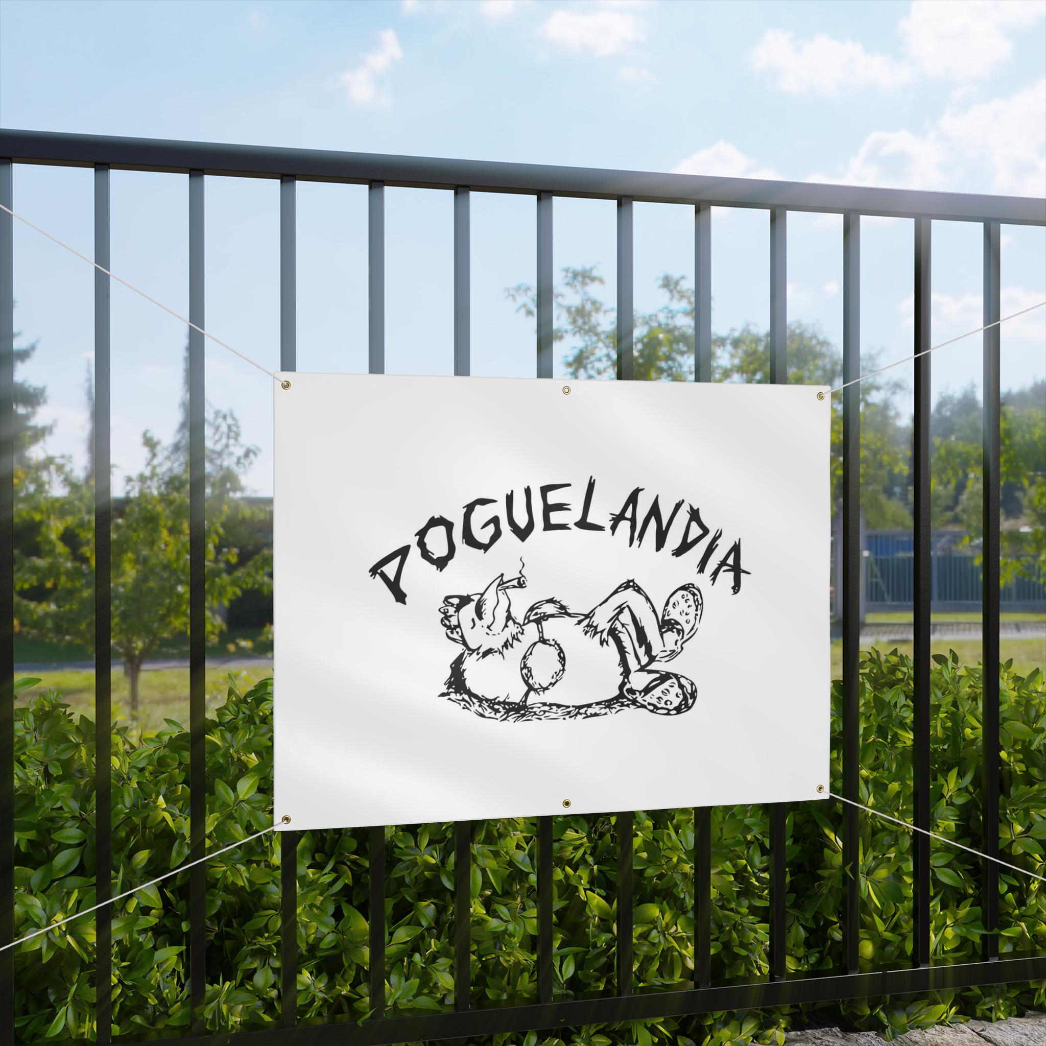Outer Banks Poguelandia Banner for Dorm Room OBX, Matte Wall Art ...