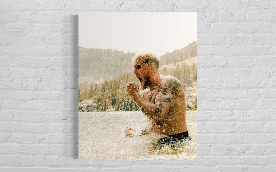 Jake Paul Boxing Poster Print, Matte Vertical Posters, Home Gym Decor ...