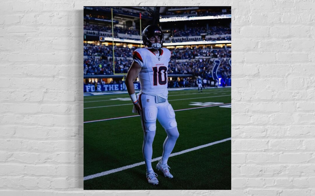 Bo Nix Poster, Football Quarterback Print, Matte Vertical Poster, Bo ...