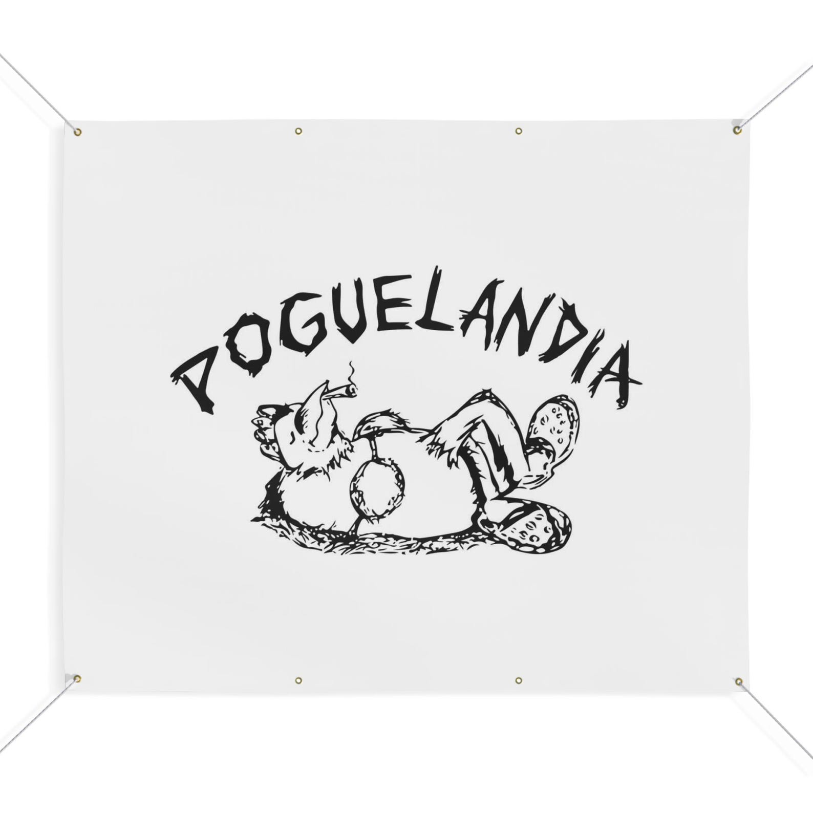 Outer Banks Poguelandia Banner for Dorm Room OBX, Matte Wall Art ...