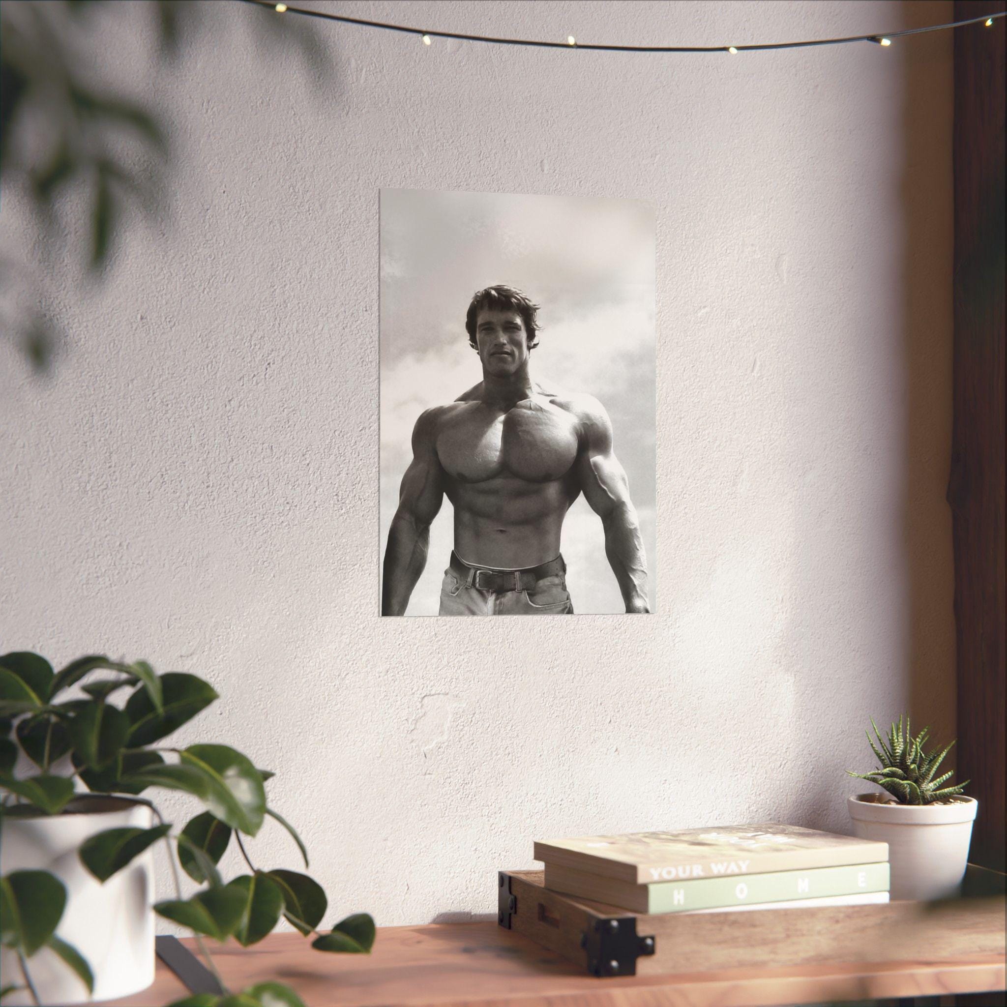 Arnold Schwarzenegger Gym Poster, Bodybuilding Fitness Art Print - Etsy