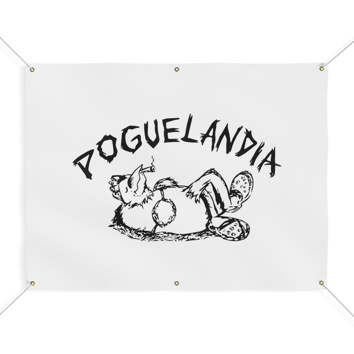 Outer Banks Poguelandia Banner for Dorm Room OBX, Matte Wall Art ...