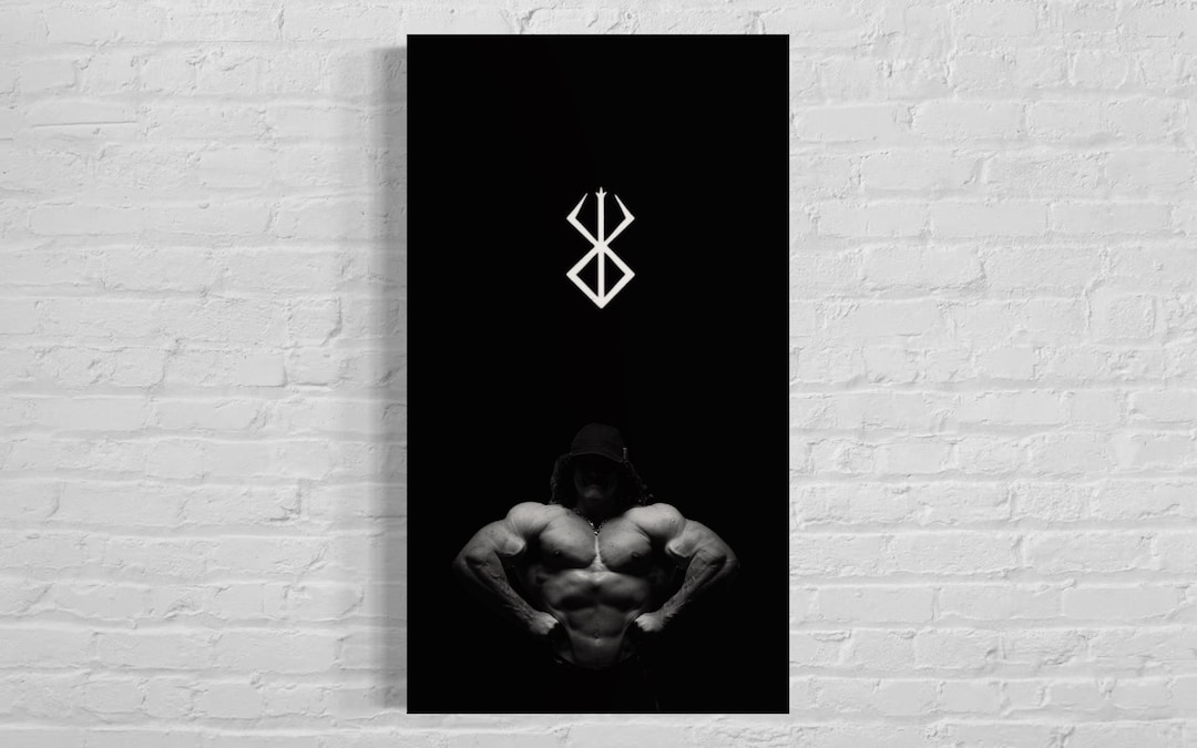 Sam Sulek Posing Motivational Dorm Decor Wall Art, Matte Fitness Print ...