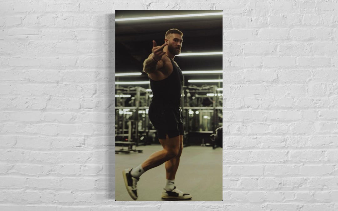 Cbum Chris Bumstead Posing Matte Vertical Poster - Gym Wall Art ...