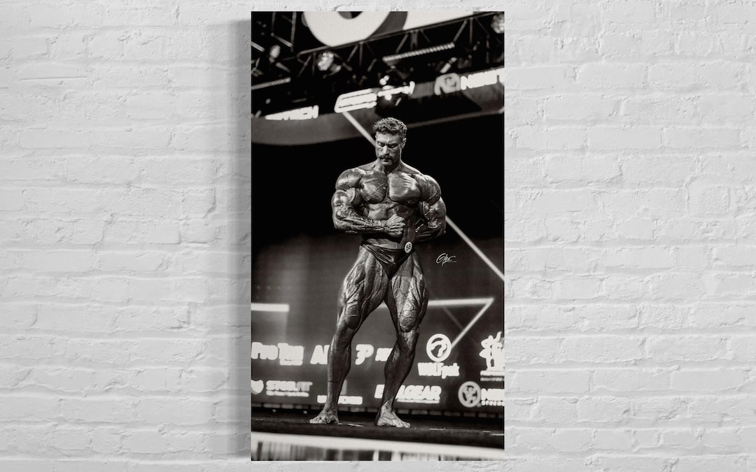 Cbum Chris Bumstead Posing Matte Vertical Poster for Dorm, Workout, Gym ...