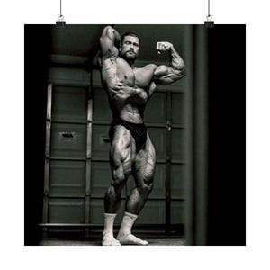 Cbum Chris Bumstead Posing Matte Vertical Poster for Dorm, Workout, Gym ...
