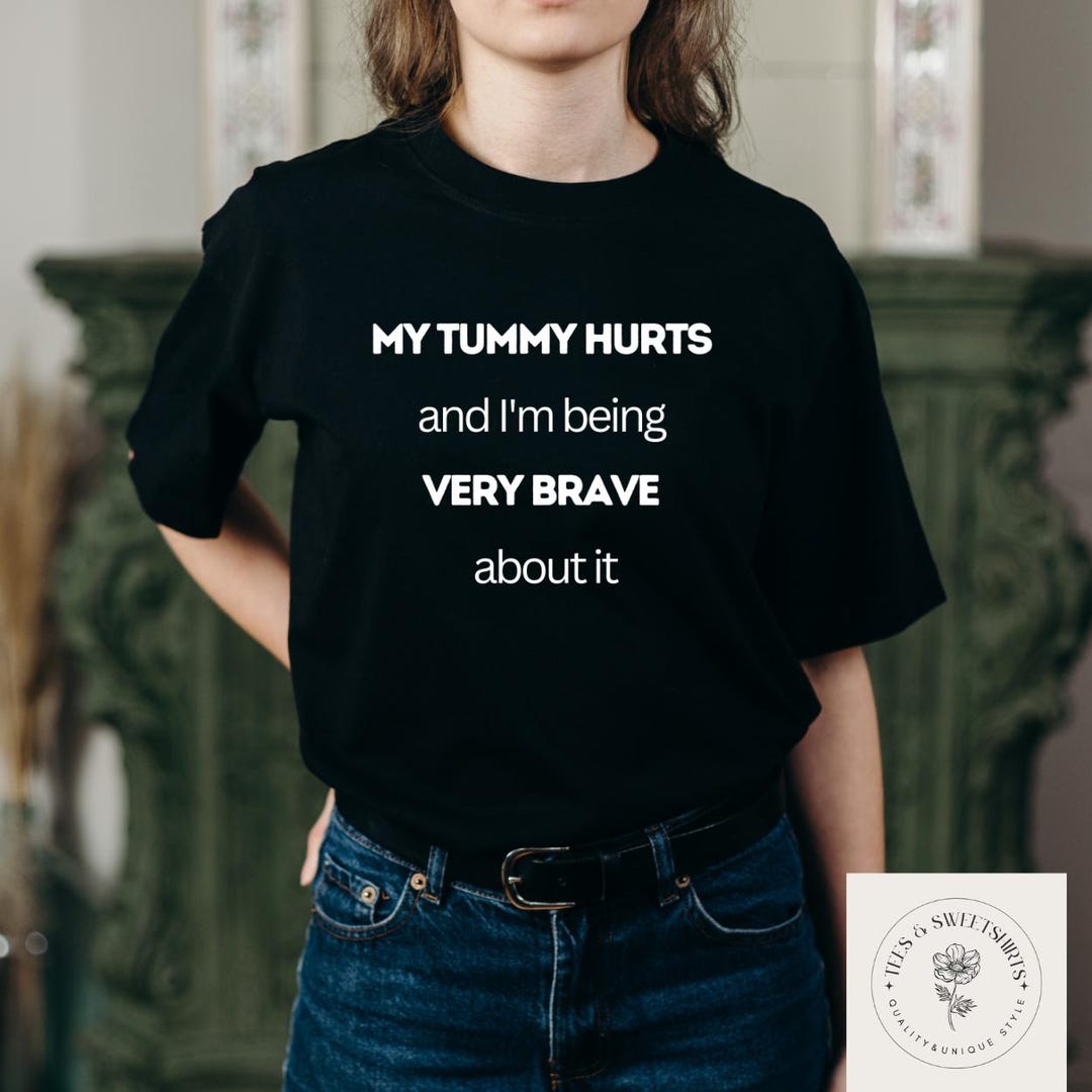 Period Cramps T-shirt Funny PMS Gift Time of Month Tee Menstruation ...