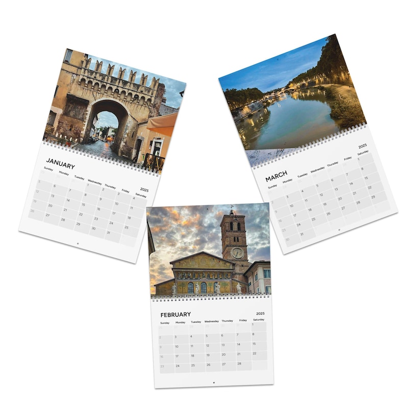 Rome 12 Month Wall Calendar 2025 - Etsy