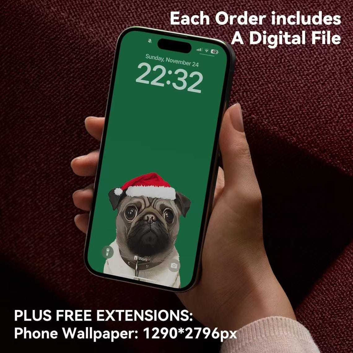 Custom Pet Art Design, Digital PNG Pet Art, Custom Christmas Pet ...