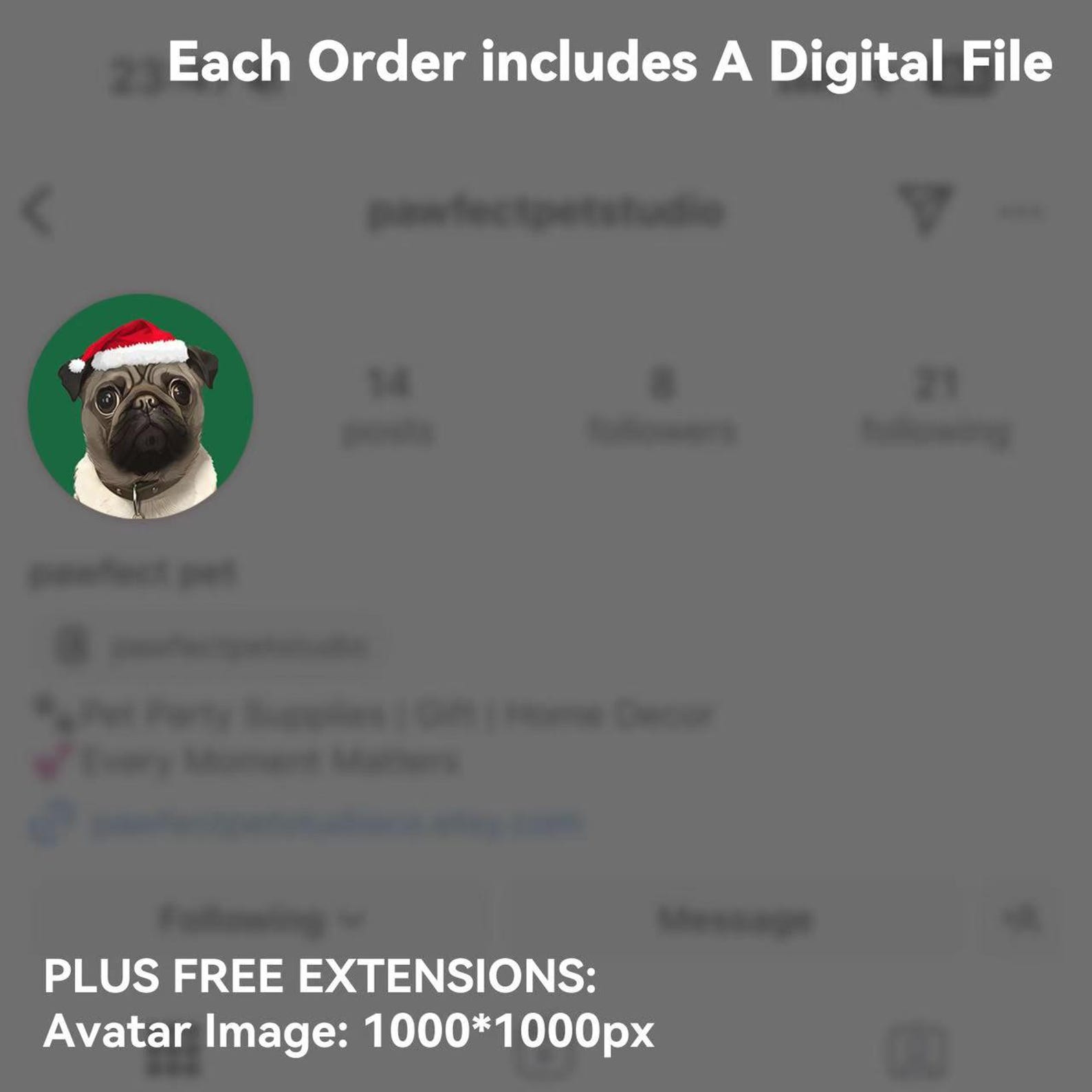 Custom Pet Art Design, Digital PNG Pet Art, Custom Christmas Pet ...