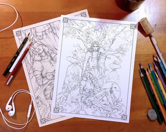 Art and Illustration by Samantha Johnson by TheRealmofsAm on Etsy