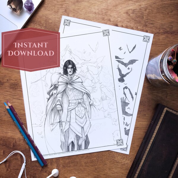 Dark Art Coloring for Adults - Etsy