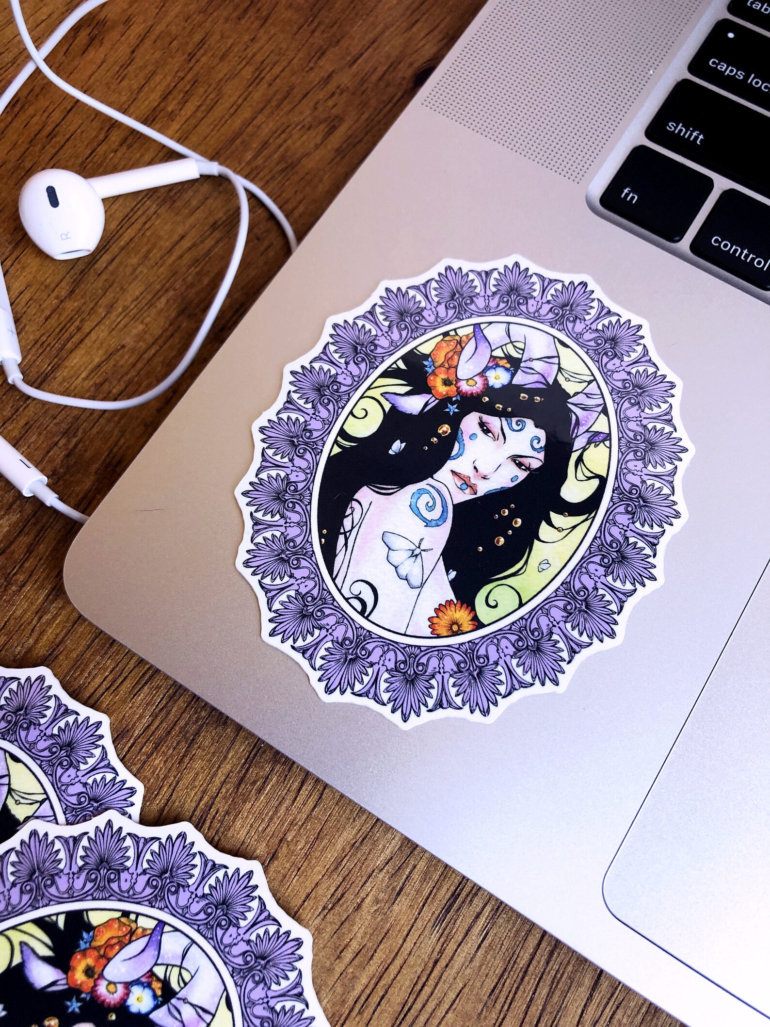 Flora & Faun Vinyl Fantasy Sticker Summer Goddess Sticker - Etsy