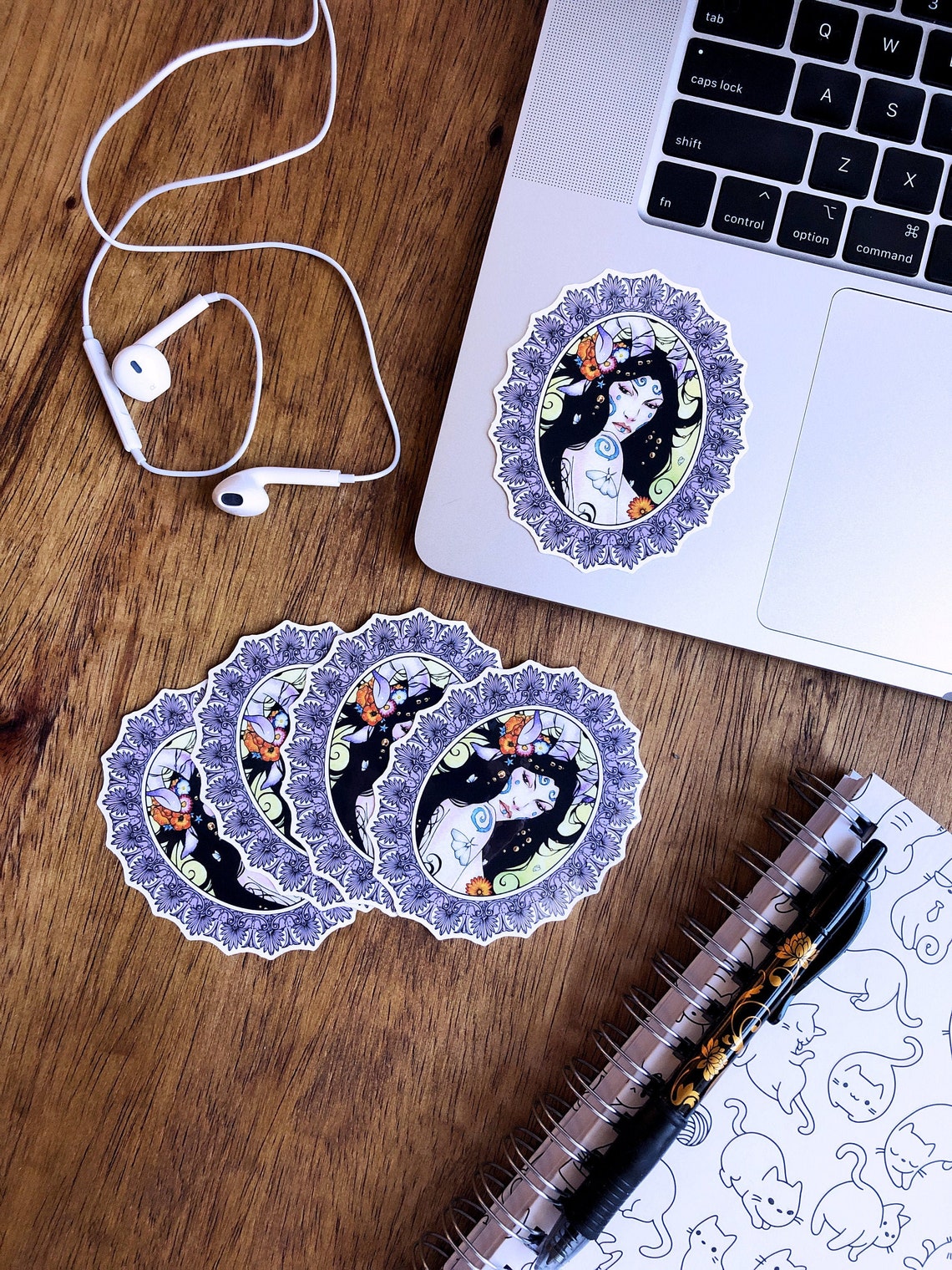 Flora & Faun Vinyl Fantasy Sticker Summer Goddess Sticker | Etsy