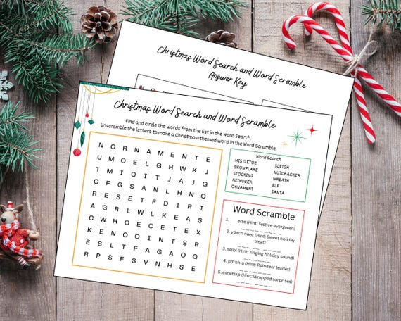Printable Christmas Word Search Worksheets Best Free Printable