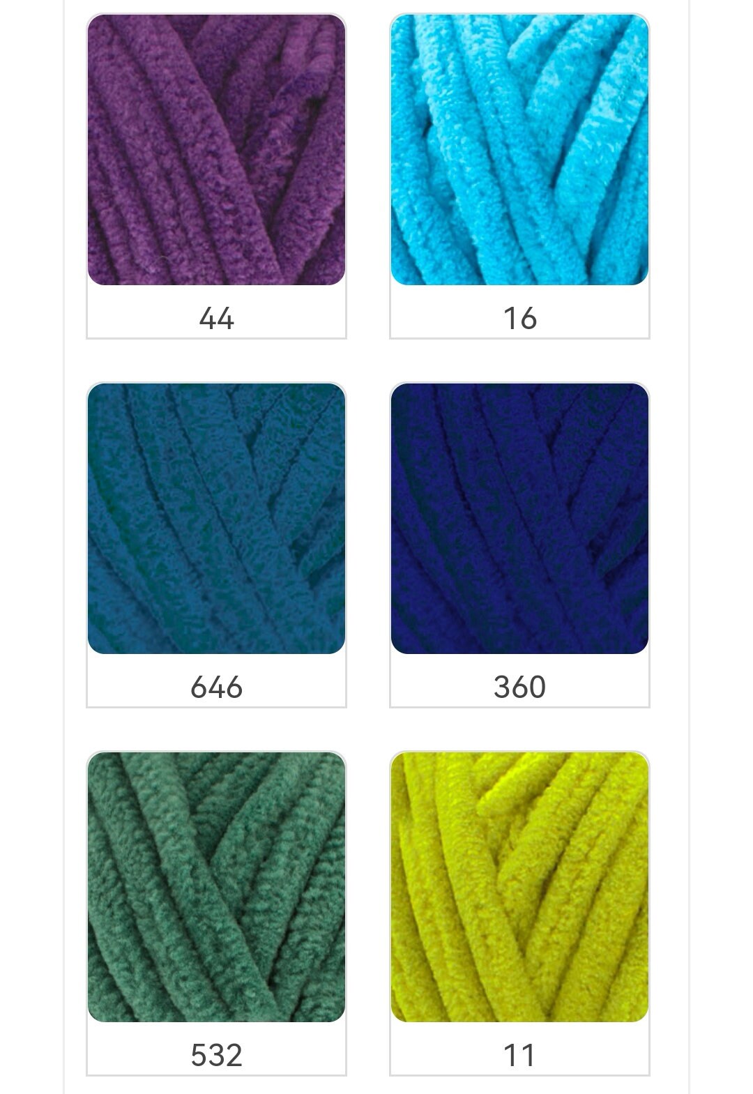 Alize Velluto Yarn 100gr, 68mt Yarn Velvet Chenille Chunky Plush Fleece ...