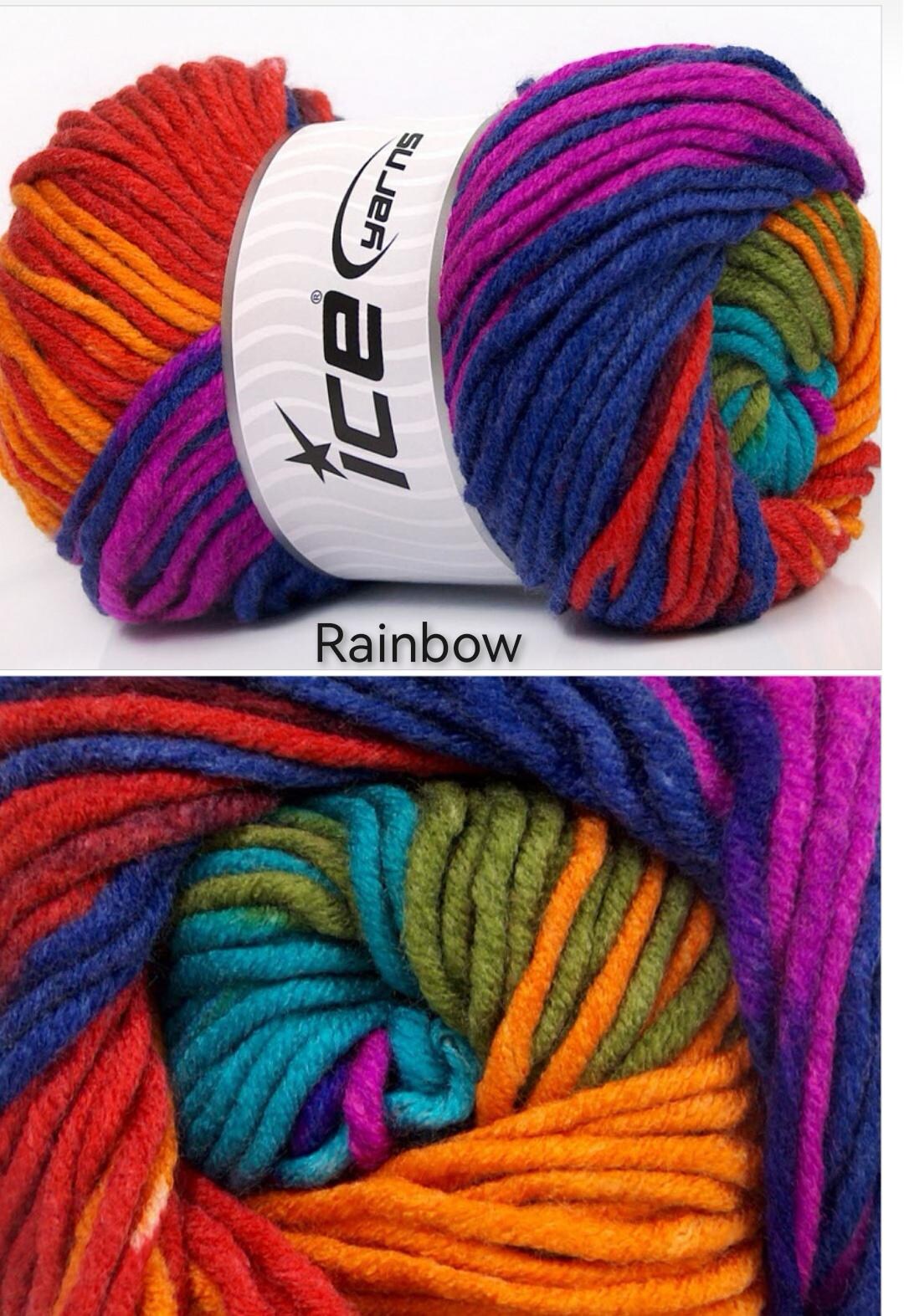 Batik Chunky Yarn, Bulky, Craft, Rug, 100gr 120mt, Basic, Self-striping ...