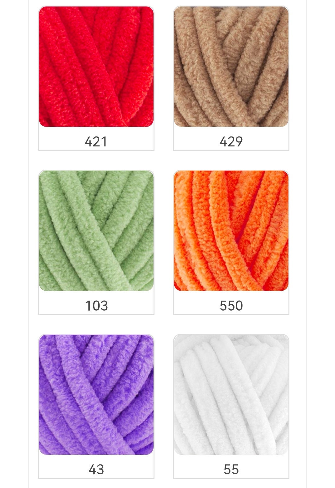 Alize Velluto Yarn 100gr, 68mt Yarn Velvet Chenille Chunky Plush Fleece ...