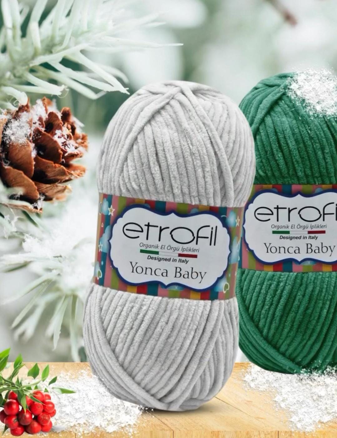 Velvet Amigurumi Soft Yarn - Etrofil Yonca Velvet Hand Knitting Yarns ...