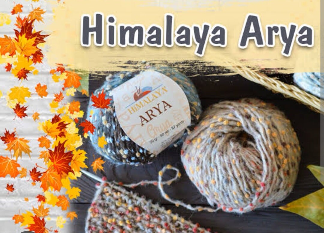 Merino and Alpaca Wool, Ball of Soft Arya Himalaya Wool With Colorful Buttons - Knitting Yarn ...