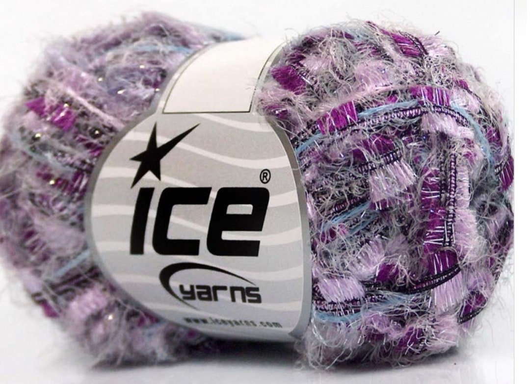 Butterfly Ribbon Yarn, Flag Ribbon Yarn, Eyelash Yarn /50 Gram /techno ...