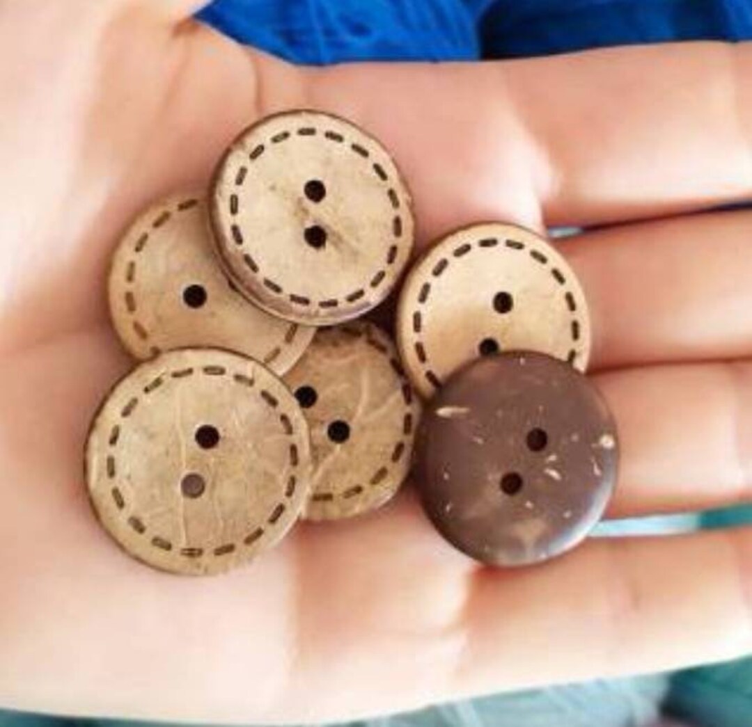 10 Coconut Button /organic Button /natural Button /12mm- 15mm - 17mm ...