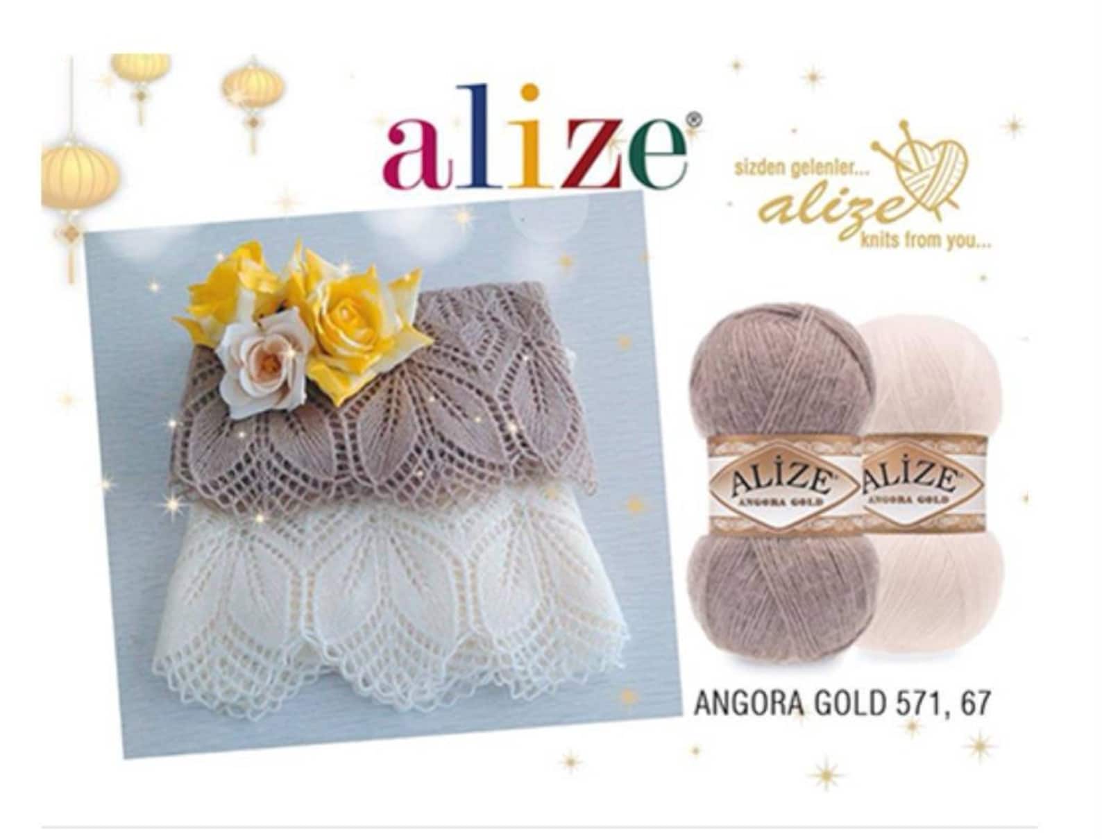 Alize Angora Gold - Wool Yarn - Soft Yarn - 100gr - 550 Meter - Etsy