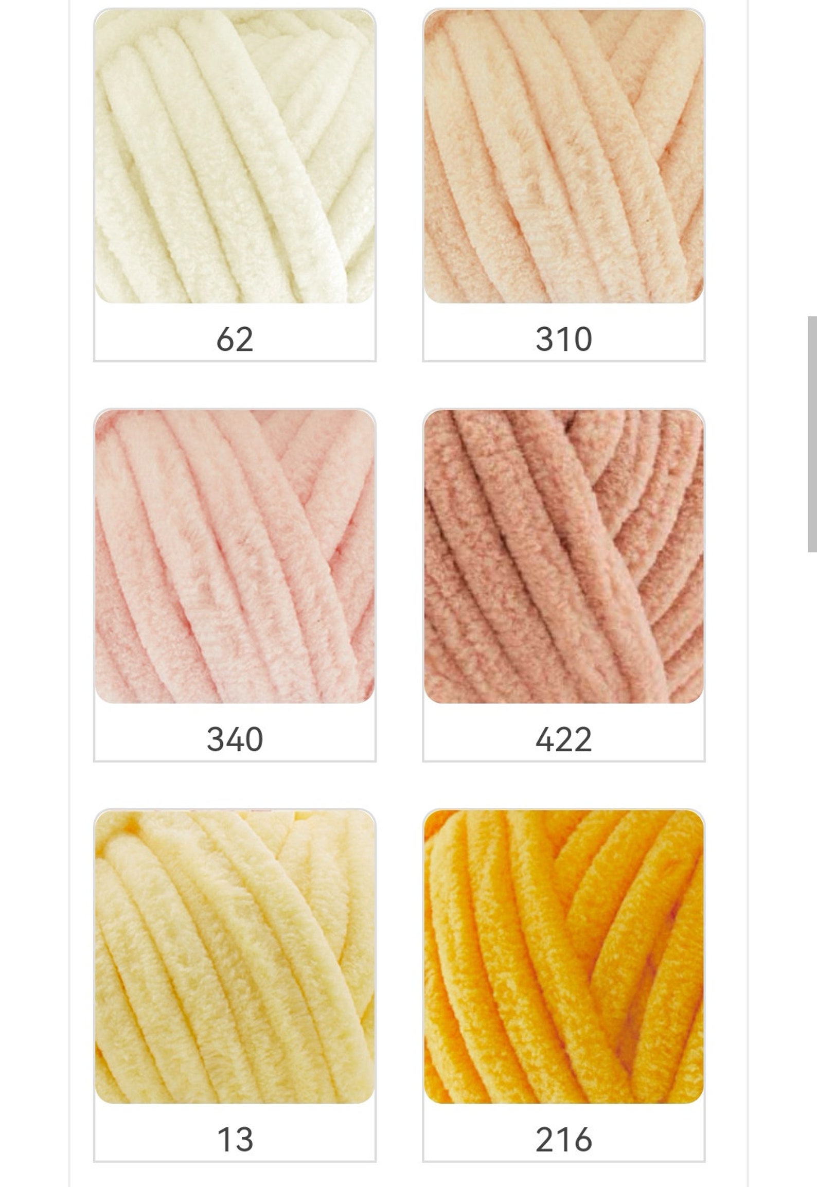 Alize Velluto Yarn 100gr, 68mt Yarn Velvet Chenille Chunky Plush Fleece ...