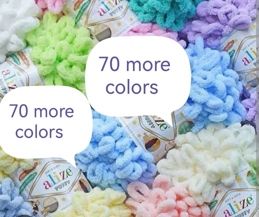 LOOP YARN Finger Crochet Amigurumi Knitting Velvet Plush Soft Alize ...