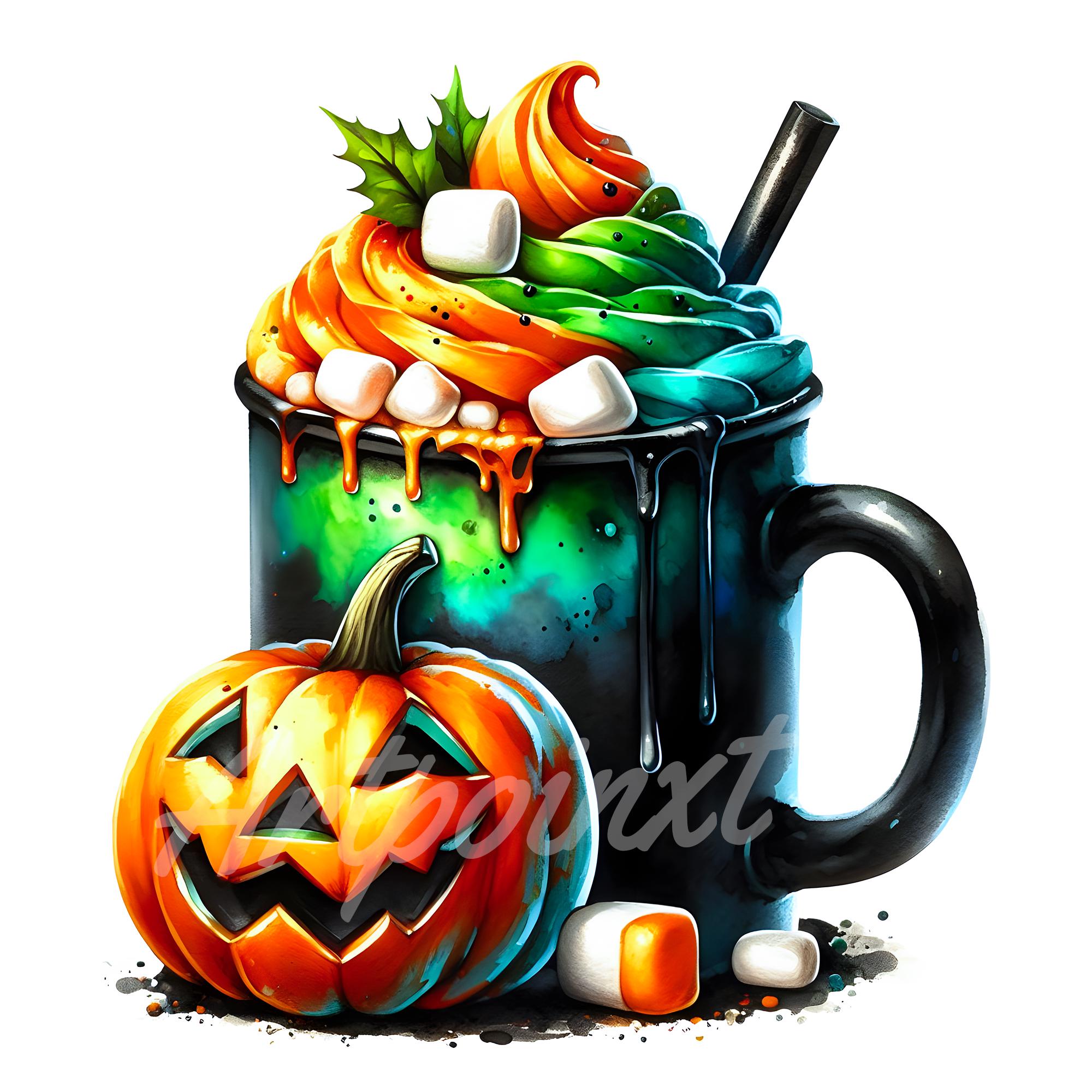 Halloween Spooky Drinks Clipart | Set of 10 | 300 DPI JPEG | Witch ...