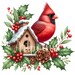 Winter Cardinal Bird Clipart | Set of 14 | High Quality 300 DPI Jpegs ...