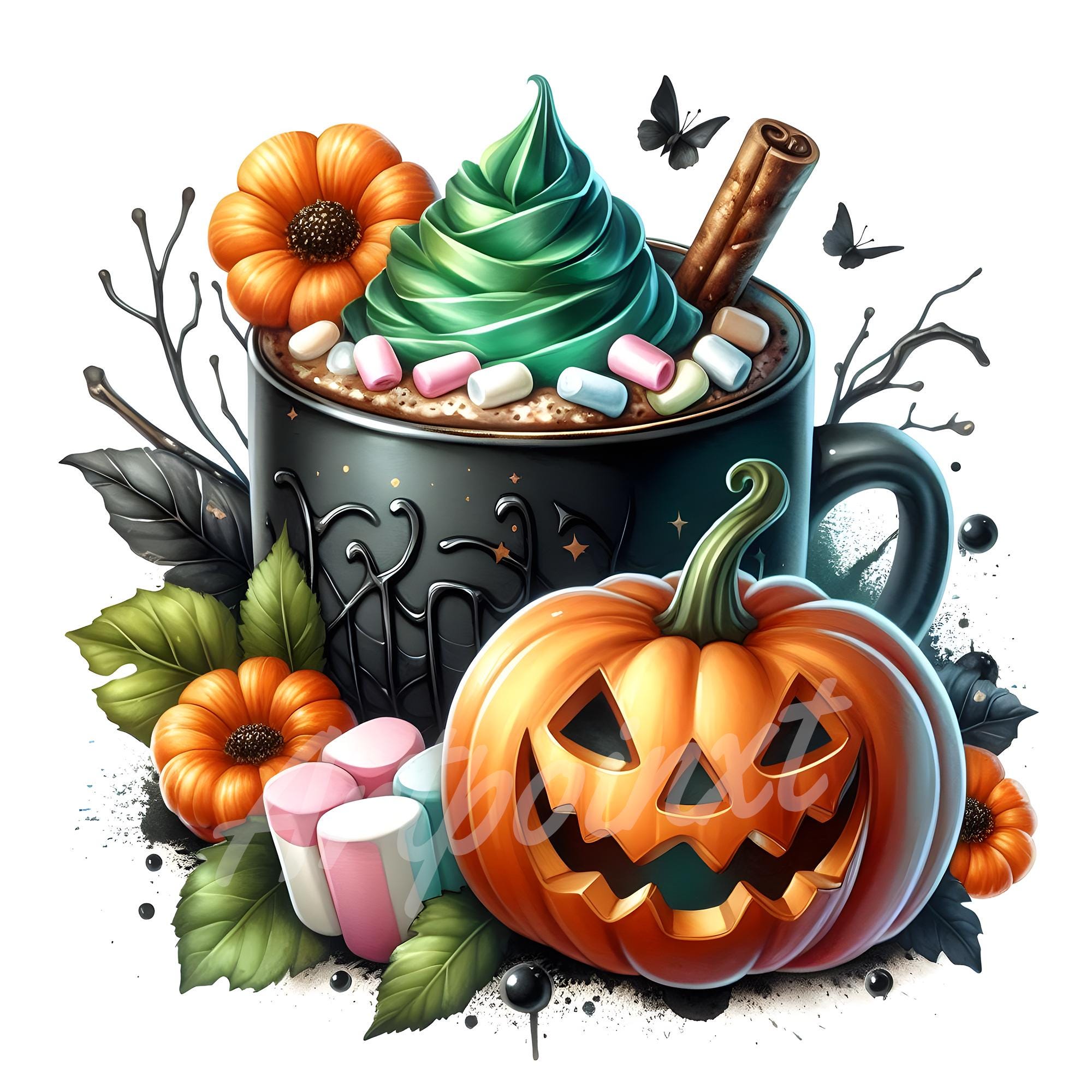 Halloween Spooky Drinks Clipart | Set of 10 | 300 DPI JPEG | Witch ...
