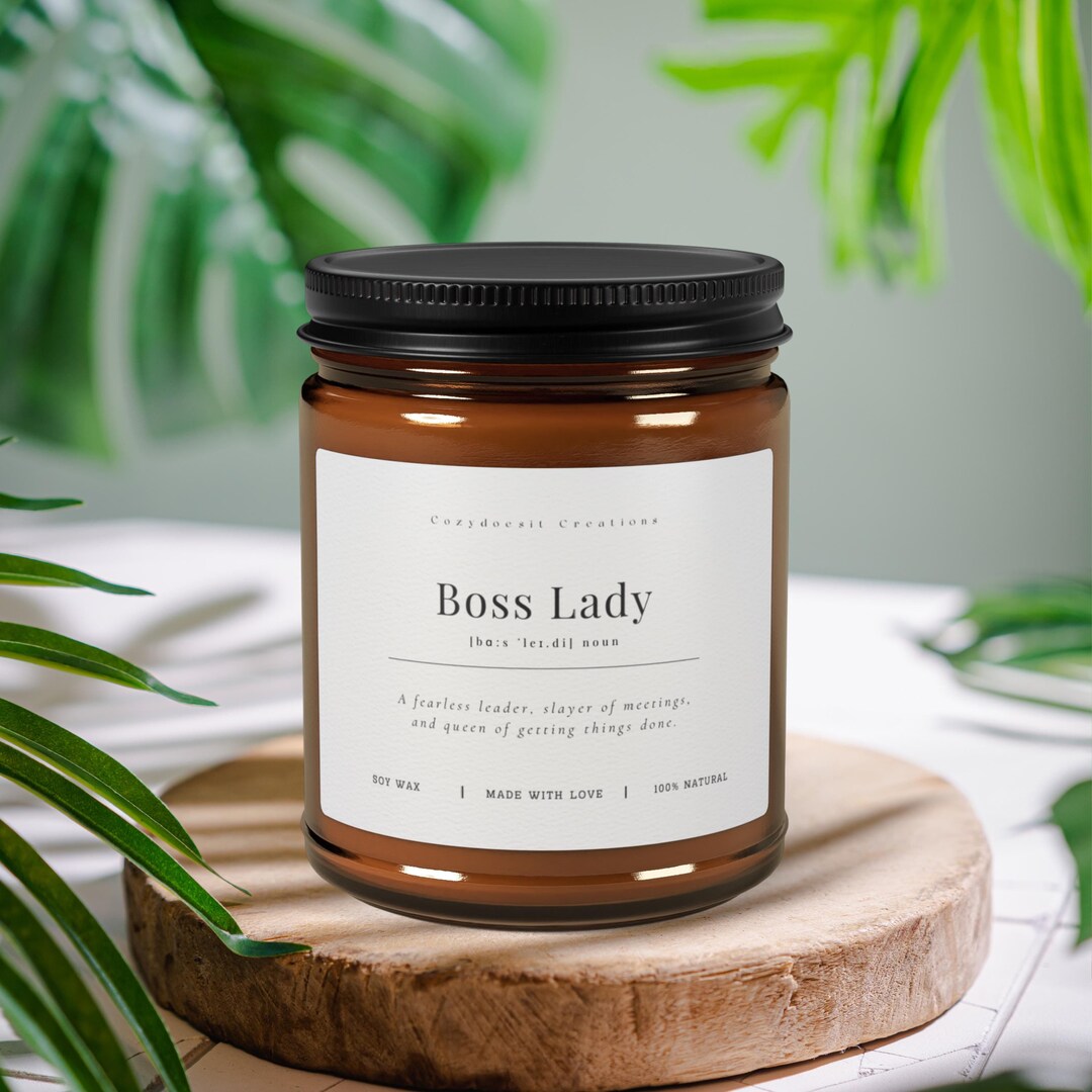 Boss Lady Definition Candle, Funny Gag Unique Gift Idea for CEO ...