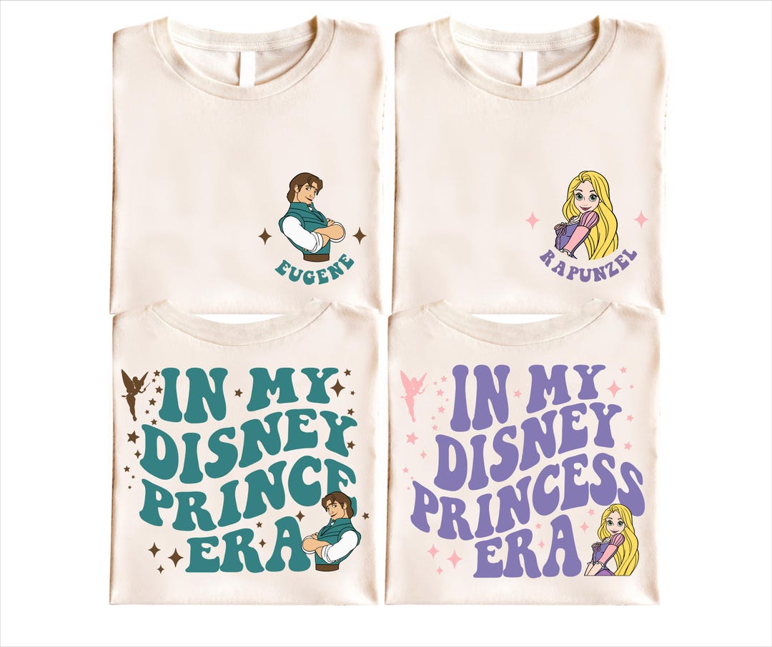 In My Disney Era Shirt, Disney Princess Era Tee, Disney Prince Sweater ...