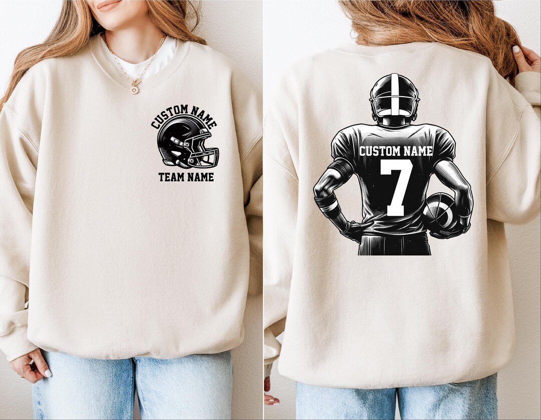 Custom Football Shirt, Personalized Football Team Name Tee, Sport Mom ...