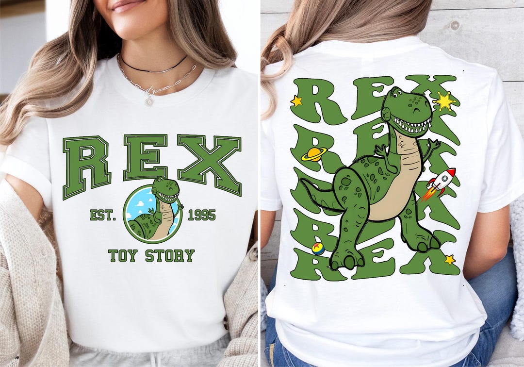 Toy Story Rex Shirt, Pixar Dinosaur Rex T-shirt, Rex Est. 1995 Tee ...