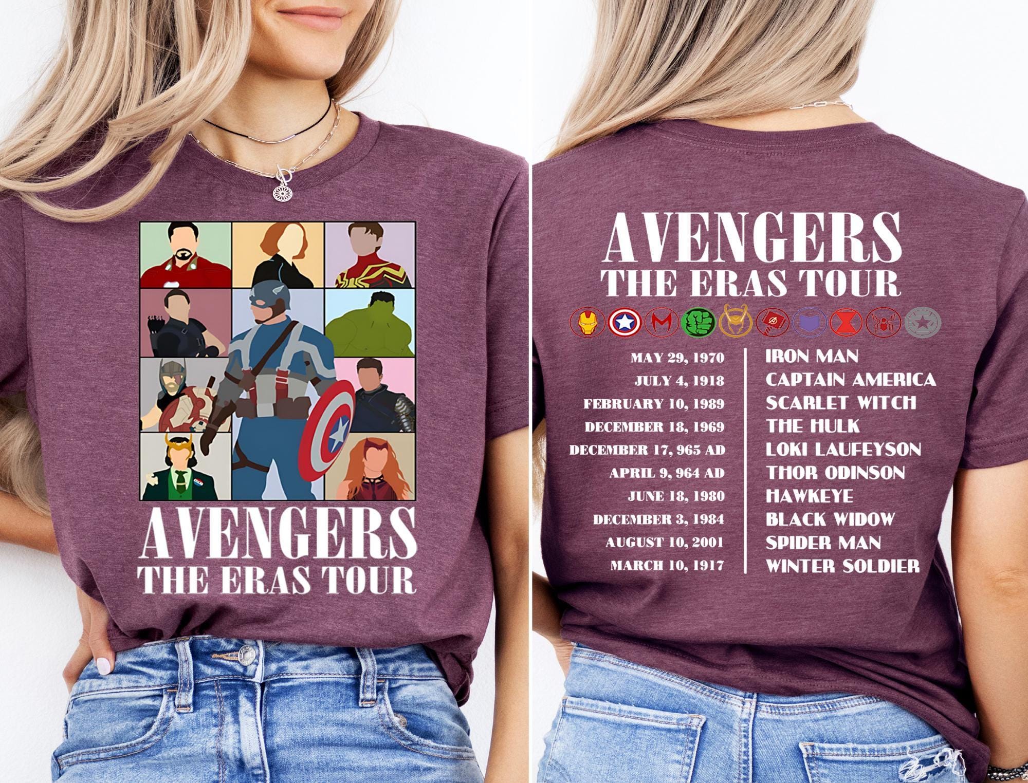 Avengers Tour Shirt, Disney Marvel Sweater, Disney Tour T-shirt, Marvel ...