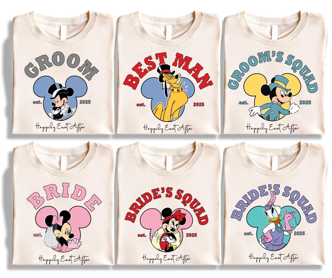 Disney Bride and Groom Shirt, Disney Happily Ever After Tee, Just ...