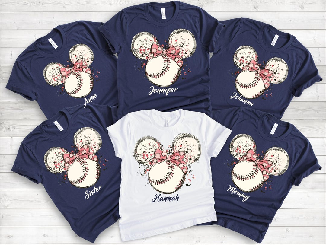 Minnie Head Baseball Shirt, Baseball Lover Sweater, Softball Player T ...