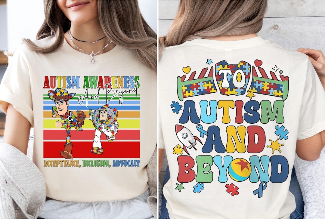Toy Story Autism Awareness Shirt, to Autism and Beyond Sweater, Buzz ...