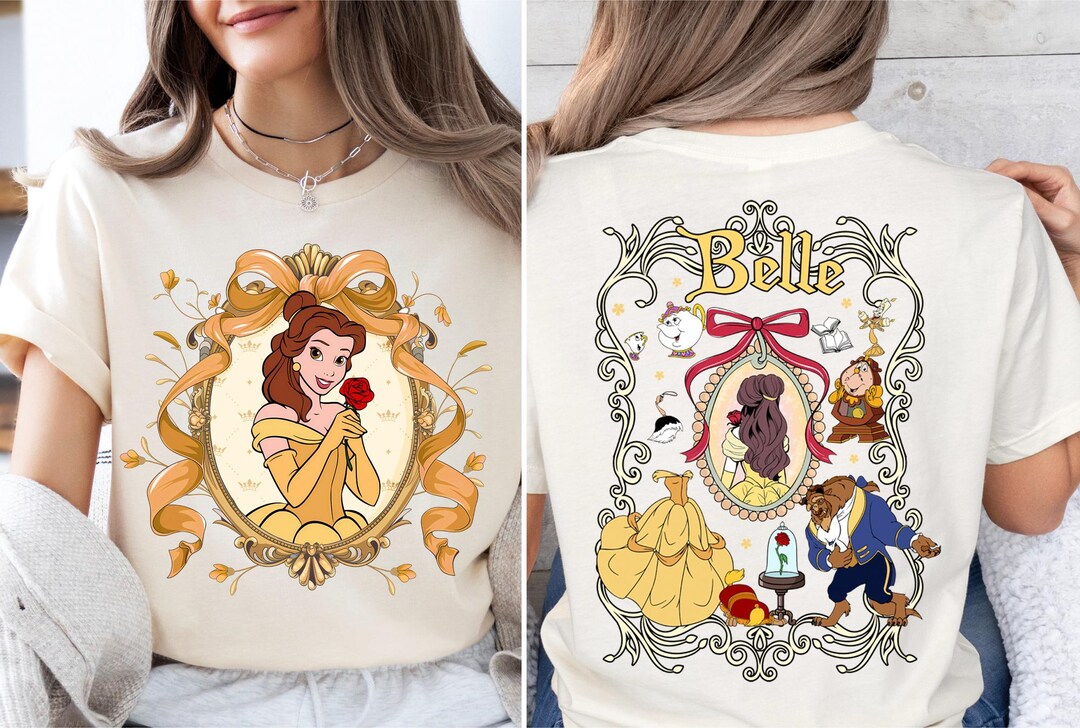 Princess Belle Shirt, Disney Princess Belle Shirt, Disneyland Princess ...