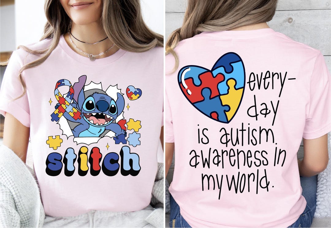 Disney Stitch Autism Shirt, Everyday is Autism Awareness in My World ...